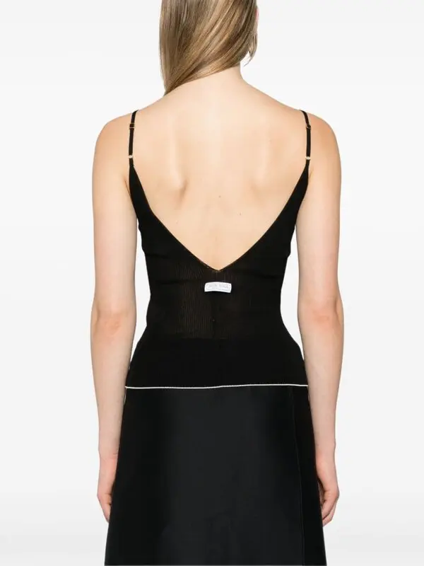 Jacquemus La Maille V-neck Tank Top