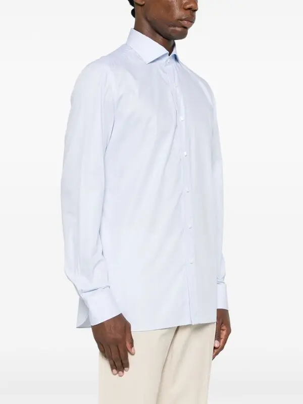 LUIGI BORRELLI Checked Cotton Shirt