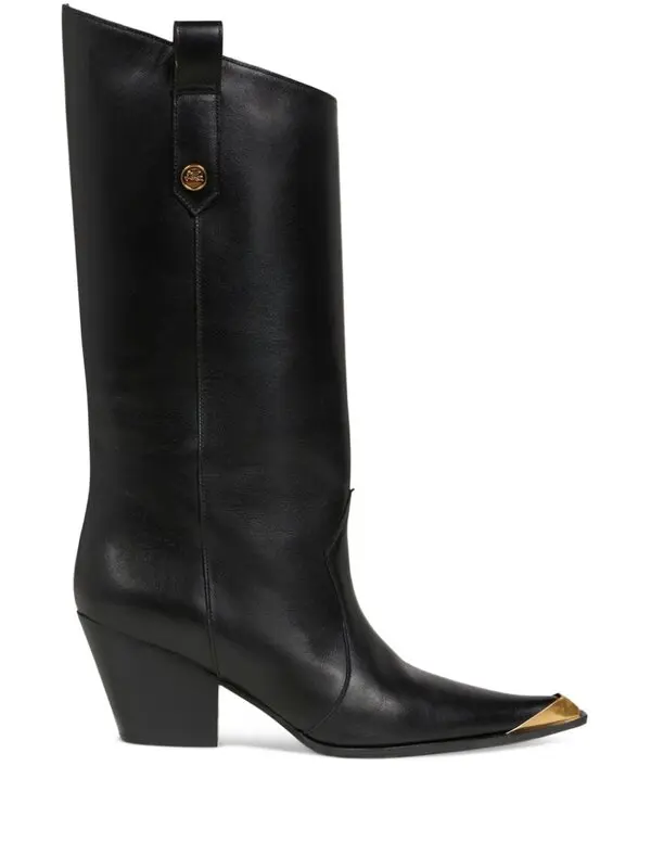 Etro Pointed-toe Leather Boots - Black