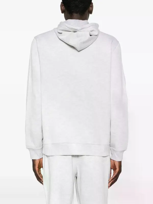 Brunello Cucinelli Mélange-effect Zipped Hoodie - Grey