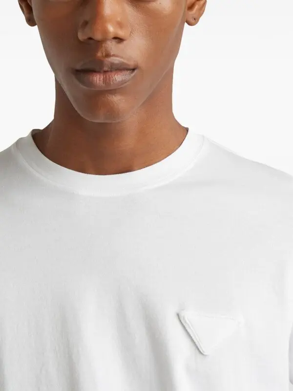 Prada Triangle-logo Cotton T-shirt