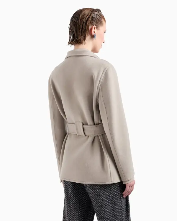 Giorgio Armani Single-breasted Cashmere Pea Coat
