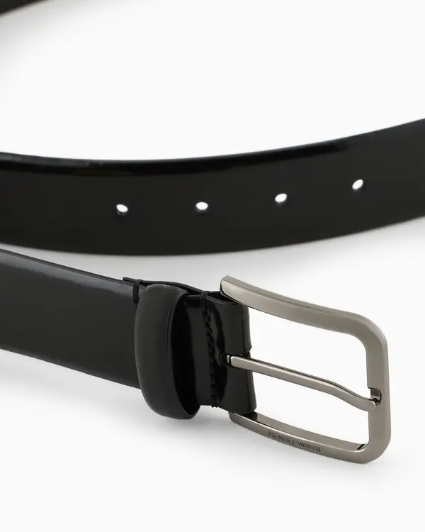 Giorgio Armani Brushed Leather Belt