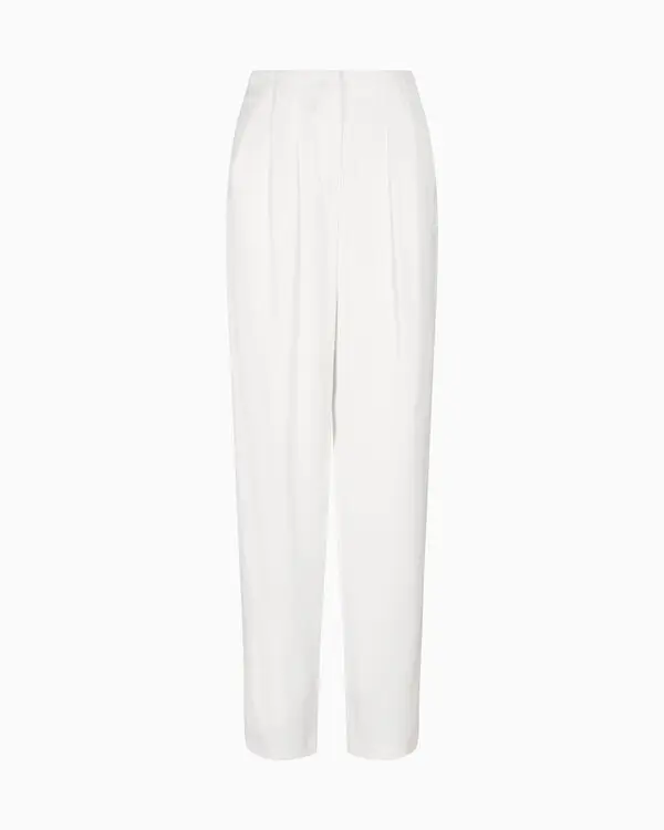 Giorgio Armani Double-sided Silk-satin Two-pleat Trousers