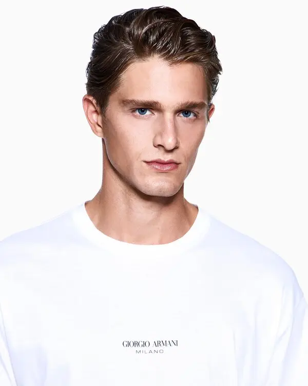 Giorgio Armani Cotton Interlock Crew-neck T-shirt - White