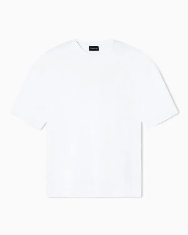 Giorgio Armani Cotton Interlock Crew-neck T-shirt - White
