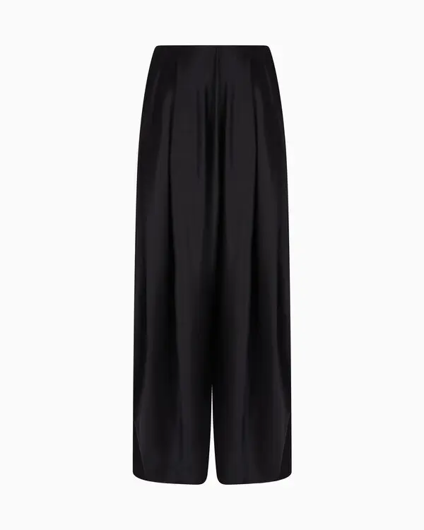 Giorgio Armani Midi Skirt In Double-sided Silk Satin