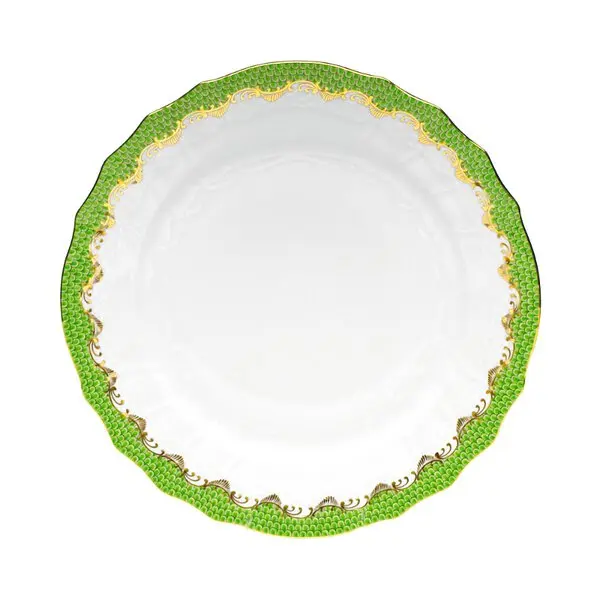 HEREND Rothschild Bird Service Plate - Green
