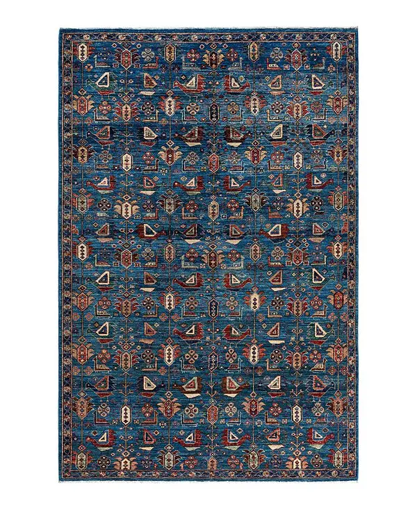 Bloomingdale'S Serapi M1992 Area Rug, 6' X 9'1 - Light Blue