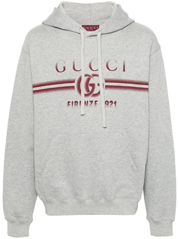 Gucci Double G Firenze 1921 Hoodie - Grey | Editorialist