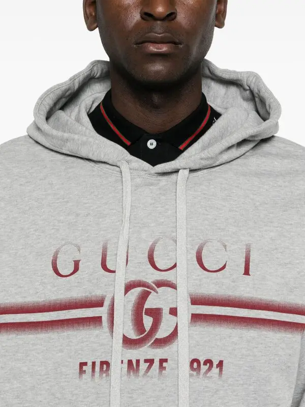 Gucci Double G Firenze 1921 Hoodie - Grey | Editorialist