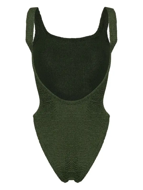 Hunza G Square-neck Swimsuit - Green