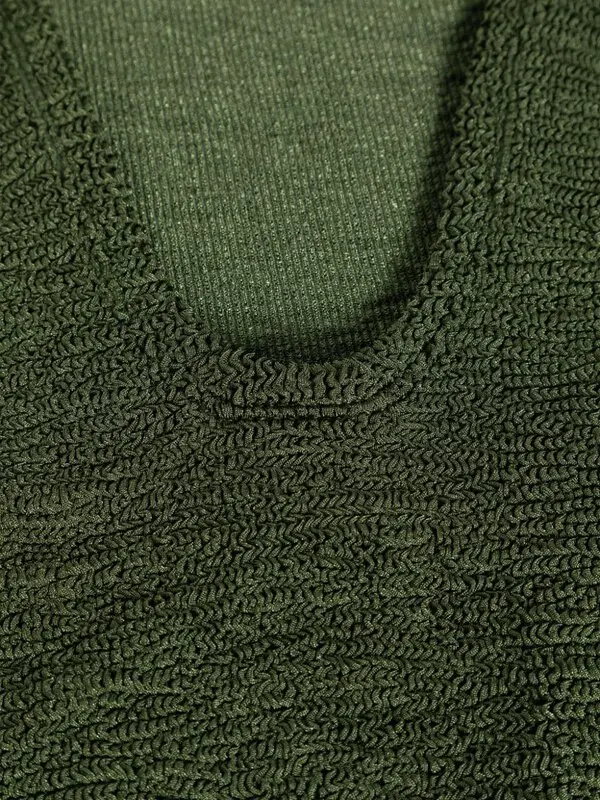 Hunza G Square-neck Swimsuit - Green