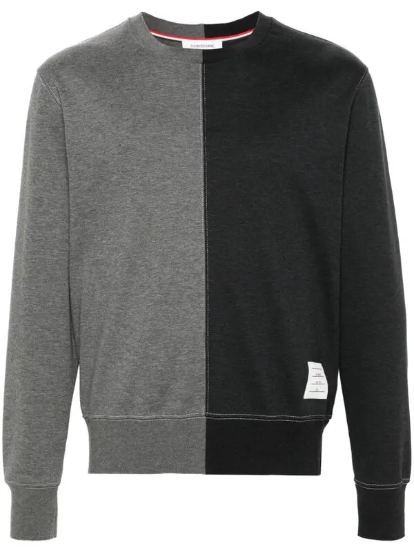 Thom Browne Colour-block Cotton Jumper