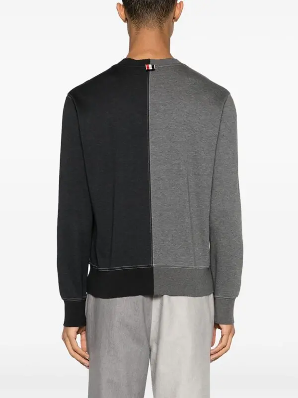Thom Browne Colour-block Cotton Jumper