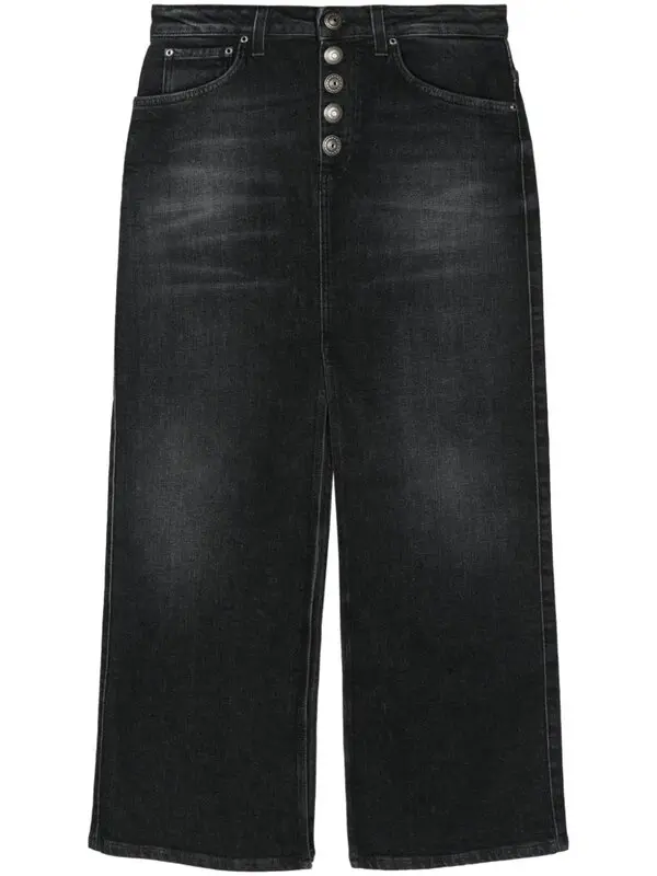 DONDUP Denim Midi Skirt - Black
