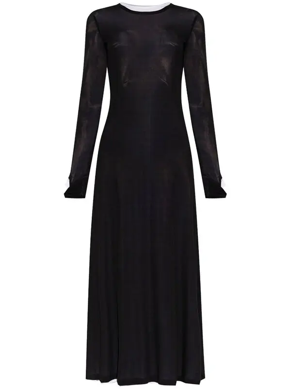 Helmut Lang Double-layer Maxi Dress