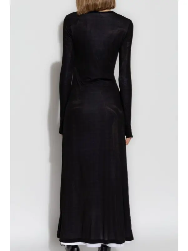 Helmut Lang Double-layer Maxi Dress