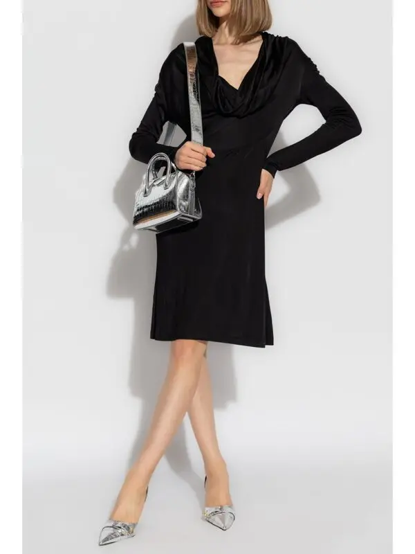 Helmut Lang Cowl-neck Dress