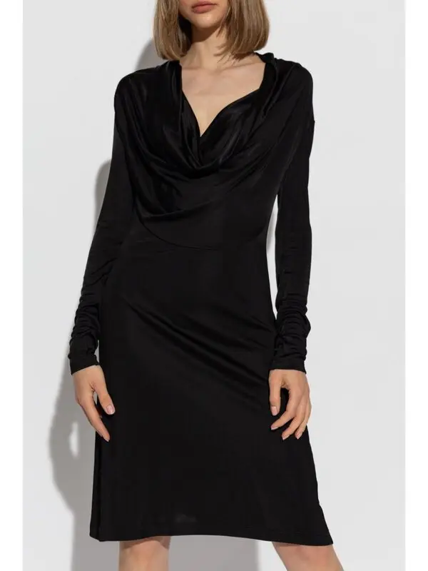 Helmut Lang Cowl-neck Dress