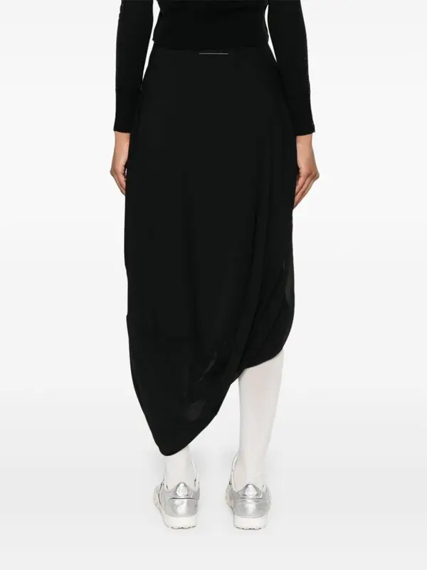 MAISON MARGIELA Asymmetric Draped Midi Skirt