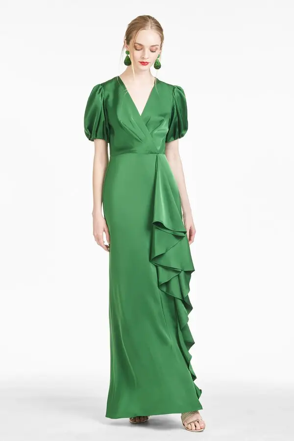 Sachin & Babi Mila Gown - Emerald