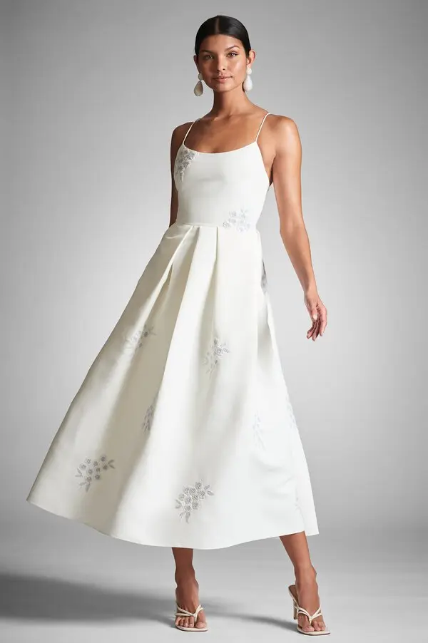 Sachin & Babi Audra Embroidered Dress - Ivory