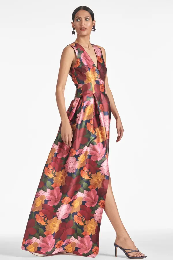 Sachin & Babi Brooke Printed Gown - Bella Bouquet