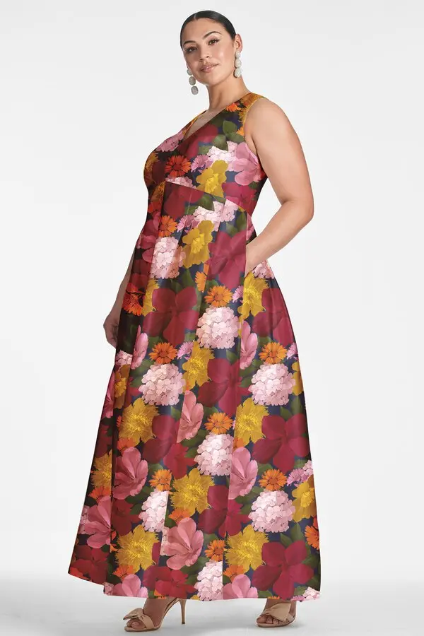 Sachin & Babi Brooke Printed Gown - Bella Bouquet