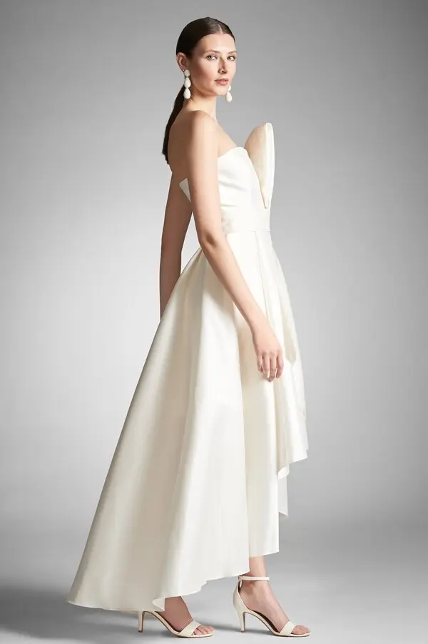 Sachin & Babi Tara High-low Gown - Off White