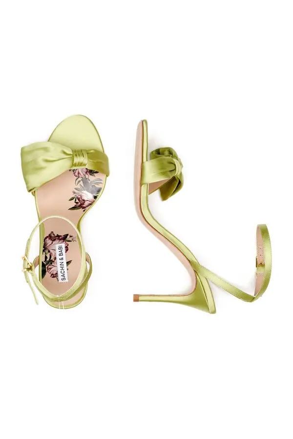 Sachin & Babi Chelsea Obi-bow Pumps - Electric Lime