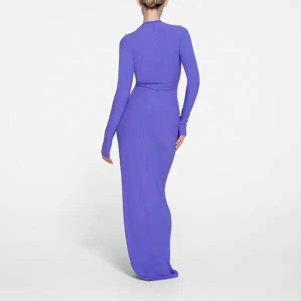 skims purple dress Skims Signature Recycled Swim Cut Out Tank Dress in Violet Size 3X NWT Orig  $98