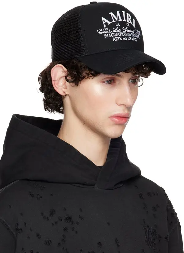 Amiri Arts District' Trucker Cap - Black | Editorialist