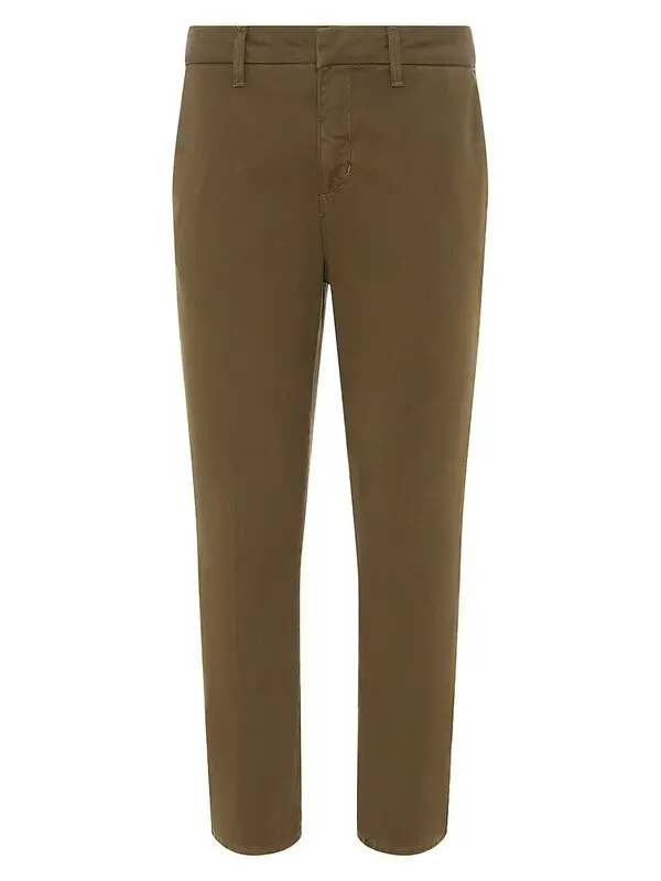 L'Agence Harlow Slim Crop Trousers - British Khaki