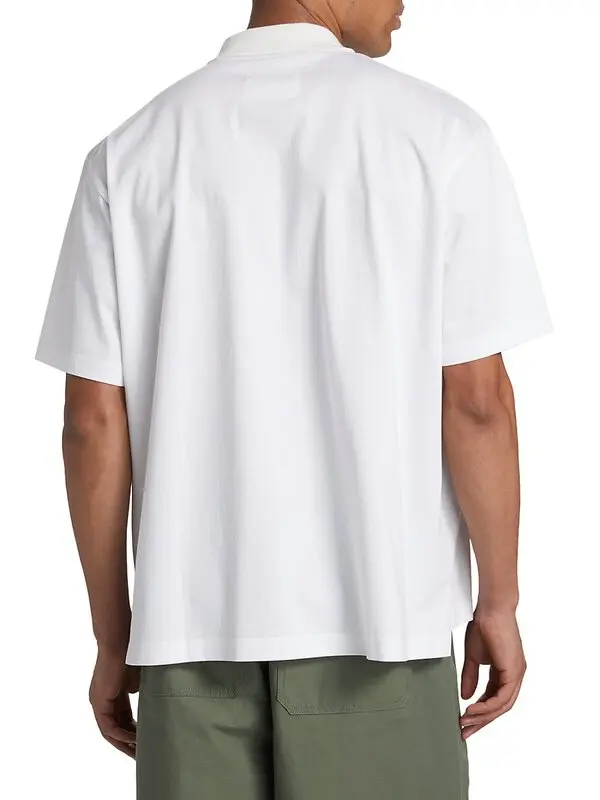 サマーセール★sacai Cotton Jersey Polo Shirt サマーセール☆sacai Cotton Jersey Polo Shirt - メルカリ