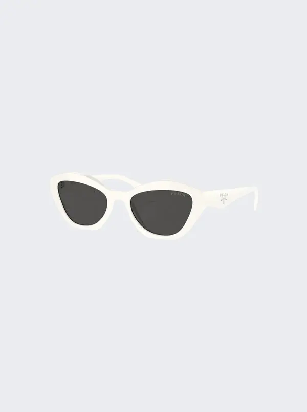 Prada Cat-Eye Sunglasses - White | Editorialist display picture 3