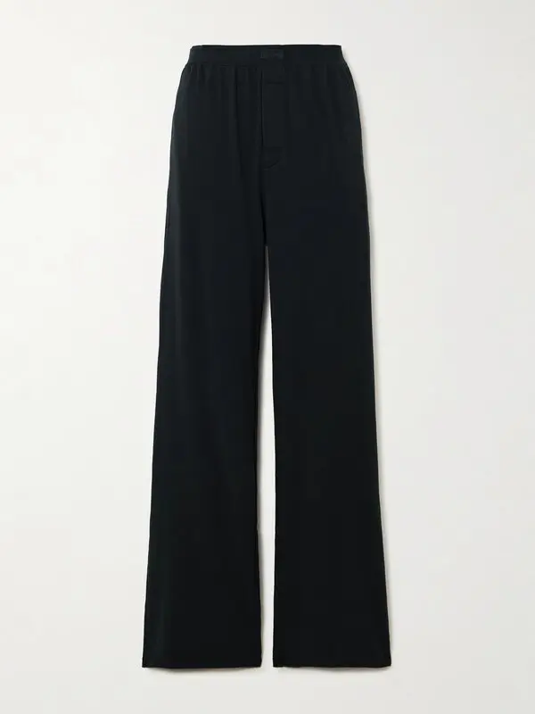 SKIMS Boyfriend Stretch-modal And Cotton-blend Jersey Track Pants