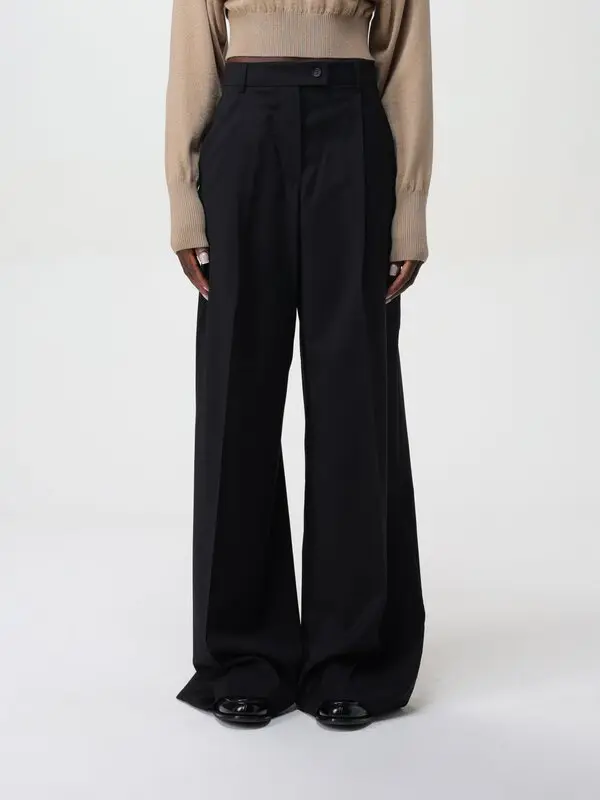 Sportmax Wide Leg Tailored Trousers - Black