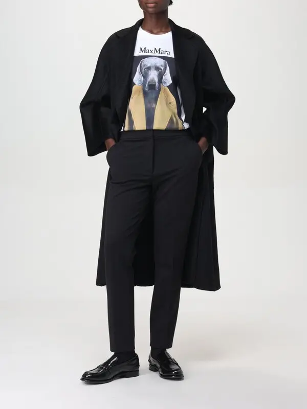 Max Mara Tailored Straight Leg Trousers - Black