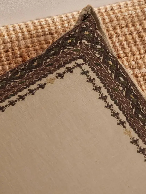 Ralph Lauren Skyler Embroidered Linen Cushion