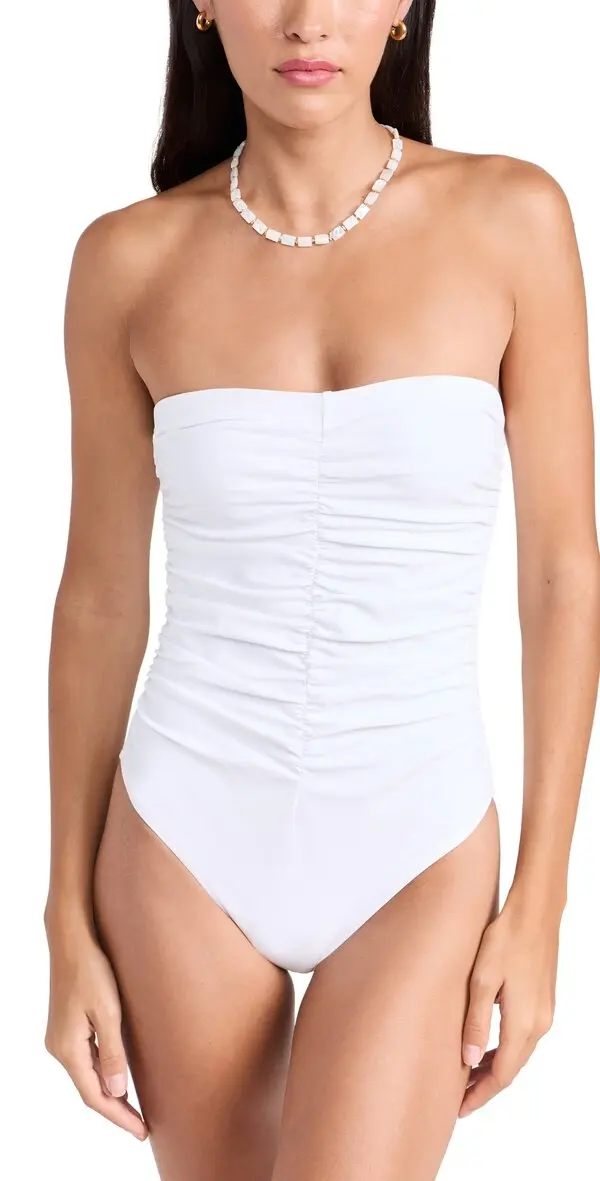 KARLA COLLETTO Basics Bandeau One Piece - White