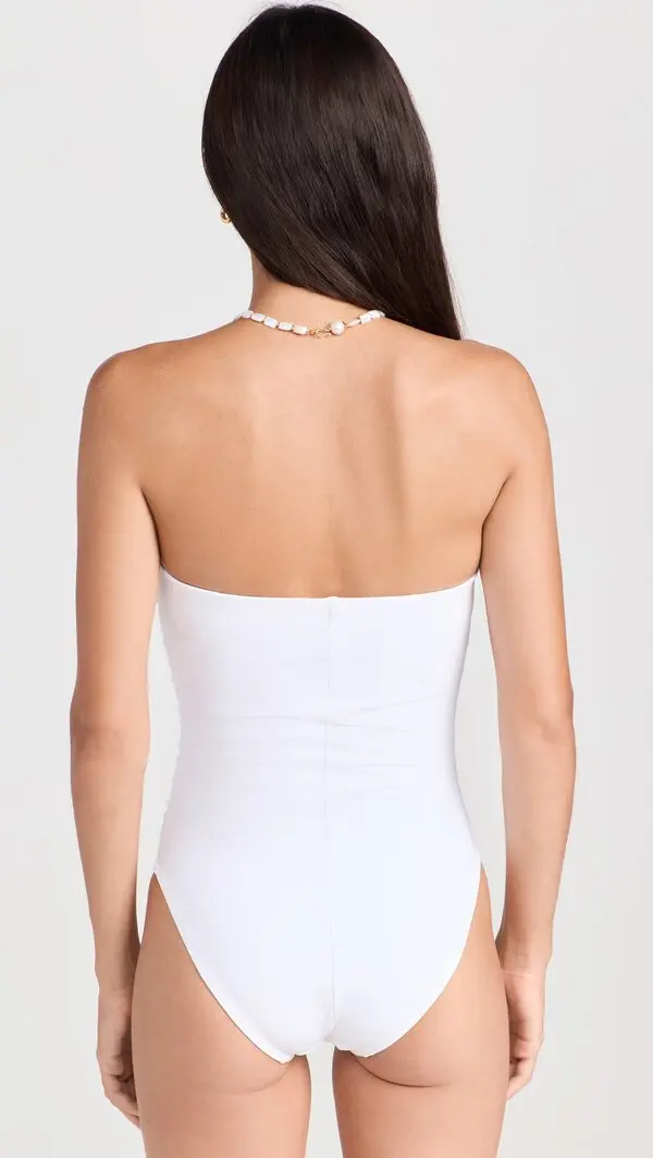 KARLA COLLETTO Basics Bandeau One Piece - White