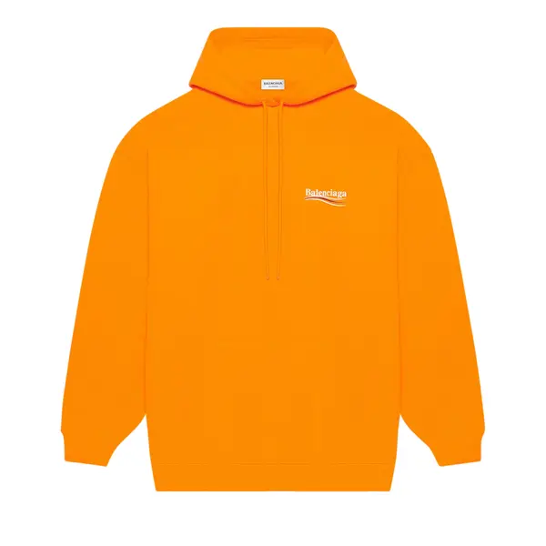 Balenciaga Political Campaign Medium Fit Hoodie - White