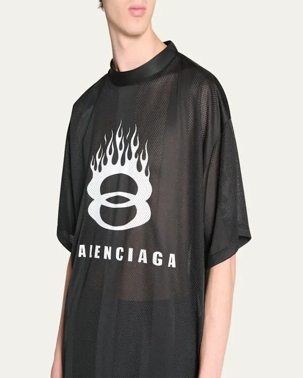 BALENCIAGA フレイムプリント Tシャツ BALENCIAGA フレイムプリント Tシャツ