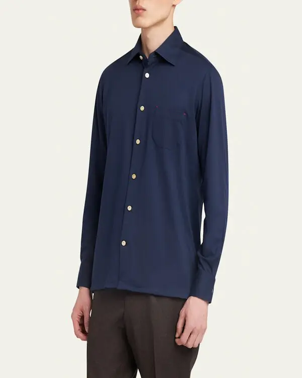 Kiton Nerano Cotton Stretch Sport Shirt