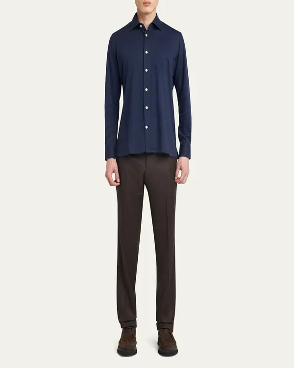 Kiton Nerano Cotton Stretch Sport Shirt