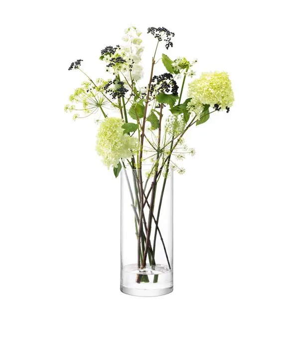 LSA INTERNATIONAL Tall Glass Column Vase - Clear