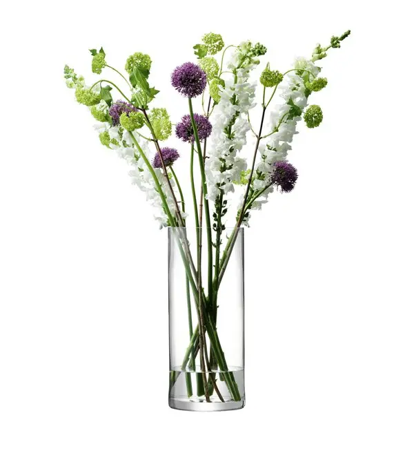 LSA INTERNATIONAL Tall Glass Column Vase - Clear
