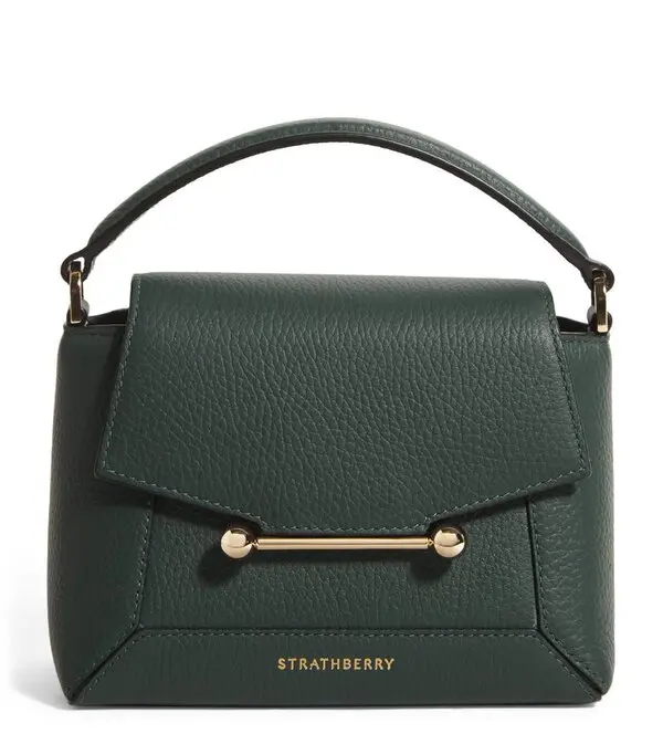 Strathberry Leather Mosaic Nano Top-handle Bag