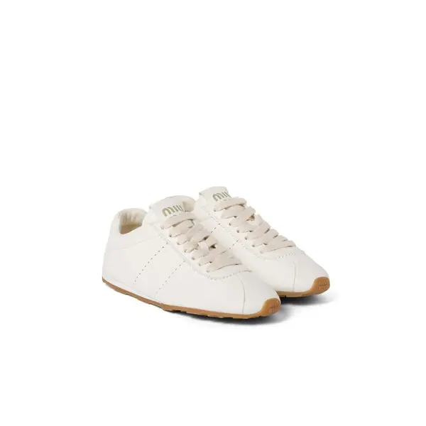 Miu Miu Plume Nappa Leather Sneakers